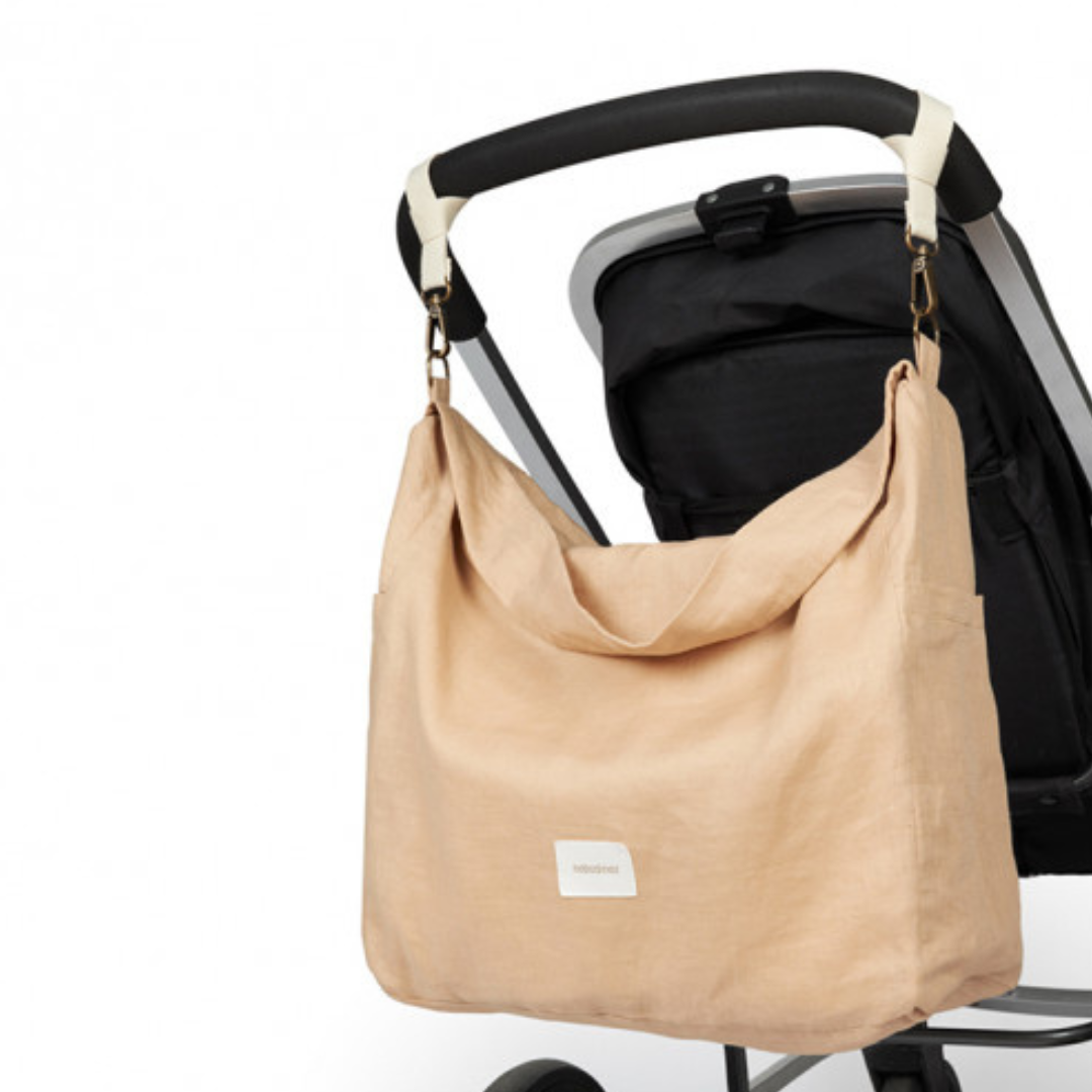 French Linen Stroller Bag